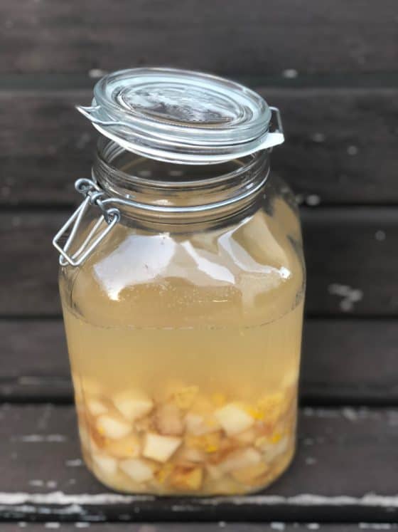 Homemade Poached Pear Liqueur - Pesto for Pennies