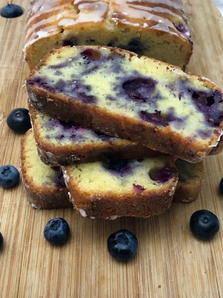 Easy Blueberry Lemon Pound Cake - Pesto for Pennies