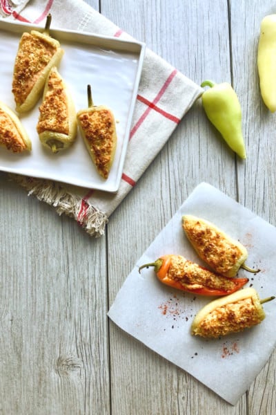 Stuffed Hot Peppers (Baked not Fried) - Pesto for Pennies